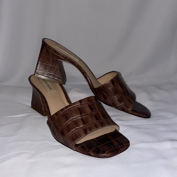 ANTONIO MELANI | Shoes | Antonio Melani Croc Block Heel Slides | Poshmark
